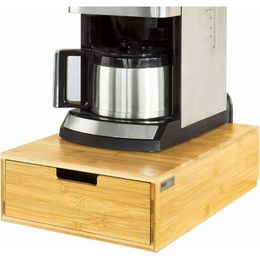 sobuy - FRG83-N Kaffeekapsel Box Kapselspender Schreibtischorganizer Monitorständer Monitorerhöhung Kapselständer Bambus bht ca.: 30x12x42cm