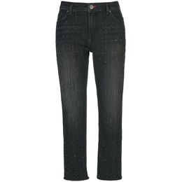 7/8-Jeans Modell Vic Cropped Sparkle Raffaello Rossi grau