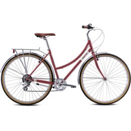 Trekkingrad BREEZER Bikes "DOWNTOWN EX ST" Fahrräder Gr. 46 cm, 28 Zoll (71,12 cm), rot Trekkingräder