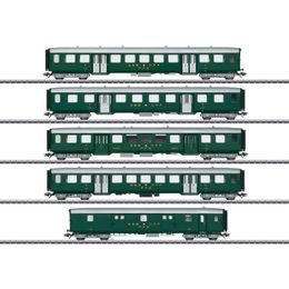 Märklin Märklin Güterwagen Leichtstahlwagen-Set zur Ae 3/6 I - 43369, Spur H0, Made in Europe, grün