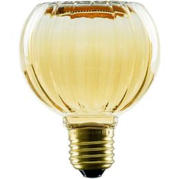 Segula LED-Leuchtmittel LED Floating Globe 80 straight gold, E27, 1 St., Extra-Warmweiß, LED Floating Globe 80 straight gold, E27, 4W, CRI 90, dimmbar, goldfarben