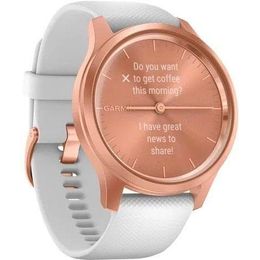 Garmin VIVOMOVE STYLE Smartwatch, goldfarben|rosa|weiß