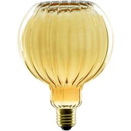 Segula LED-Leuchtmittel LED Floating Globe 125 straight gold, E27, 1 St., Extra-Warmweiß, LED Floating Globe 125 straight gold, E27, 4W, CRI 90, dimmbar, goldfarben