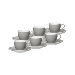 Ritzenhoff & Breker Ritzenhoff & Breker Espressotassen und -untertassen Doppio 80 ml 6er Set