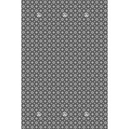 Garderobenleiste queence "Muster" Garderobenhalter Gr. B/H/T: 80 cm x 120 cm x 5 cm, silberfarben Haken