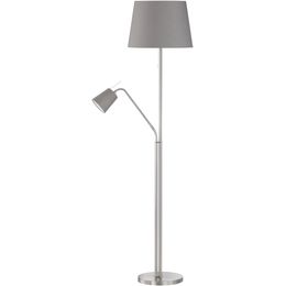 Fischer und Honsel Stehlampe FISCHER & HONSEL "Layer" Lampen Gr. 2 flammig, Höhe: 175 cm, grau (nickelfarben) Standleuchten