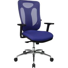 Bürostuhl Topstar "Sitness Net Pro 100" Stühle blau (blau, dunkelblau) Drehstühle