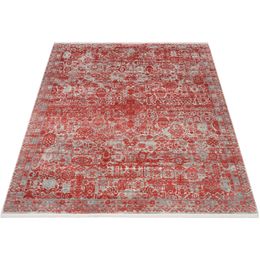 Teppich OCI DIE TEPPICHMARKE "COLOUR TADI" Teppiche Gr. B/L: 80 cm x 150 cm, 8 mm, 1 St., rot Esszimmerteppiche