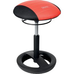 Arbeitshocker Topstar "Sitness RS Bob" Hocker Gr. H: 57 cm, schwarz (schwarz, rot) Zubehör für Wäschepflege