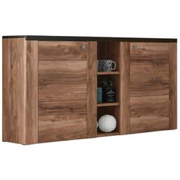 Sideboard Helvetia "Larona" Sideboards Gr. B/H/T: 155 cm x 84,9 cm x 37,1 cm, braun (satin nussbaumfarben, darkwood) Sideboards Breite 155 cm