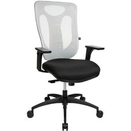 Bürostuhl Topstar "Net Pro 100" Stühle schwarz (schwarz, weiß) Drehstühle