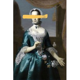 Acrylglasbild queence "Frau" Bilder Gr. B/H/T: 80 cm x 120 cm x 2,4 cm, gelb Acrylglasbilder