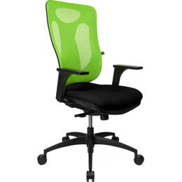 Bürostuhl Topstar "Net Pro 100" Stühle schwarz (schwarz, grün) Drehstühle