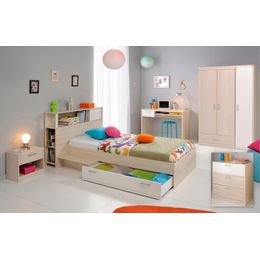 Jugendzimmer-Set Parisot "Charly" Schlafzimmermöbel-Sets weiß (akazie, weiß) Baby Komplett-Kinderzimmer
