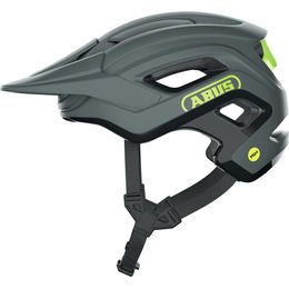 Mountainbikehelm Abus "CLIFFHANGER MIPS" Helme Gr. S Kopfumfang: 51 cm - 55 cm, grau (concrete grey) Fahrradhelme für Erwachsene