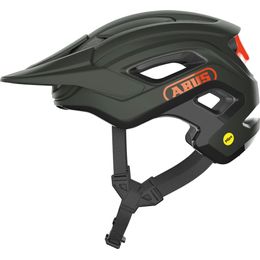 Mountainbikehelm Abus "CLIFFHANGER MIPS" Helme Gr. S Kopfumfang: 51 cm - 55 cm, grün Fahrradhelme für Erwachsene