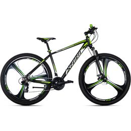 KS-Cycling Mountainbike KS CYCLING "Xplicit" Fahrräder Gr. 48 cm, 29 Zoll (73,66 cm), schwarz (schwarz, grün) Hardtail