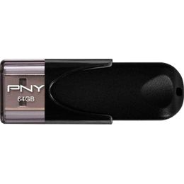 Pny Technologies PNY Attaché 4 2.0 USB-Stick (USB 2.0, Lesegeschwindigkeit 25 MB/s), schwarz