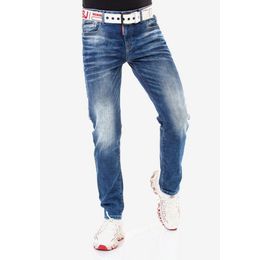 Cipo & Baxx Cipo & Baxx Slim-fit-Jeans mit tollen Stickereien, blau