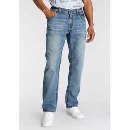 CAMP DAVID Regular-fit-Jeans NI:CO:R611 mit Abriebeffekten, blau