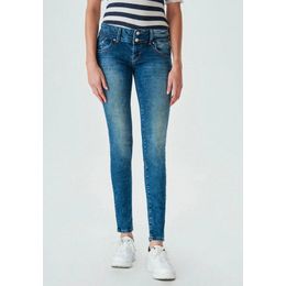 LTB Skinny-fit-Jeans Julita X mit extra-engem Bein, niedriger Leibhöhe und Stretch-Anteil, blau