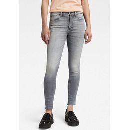 G-Star Raw Skinny-fit-Jeans 3301 Skinny mit verkürzter angesagter Beinlänge, grau