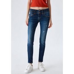 LTB Skinny-fit-Jeans Julita X mit extra-engem Bein, niedriger Leibhöhe und Stretch-Anteil, blau
