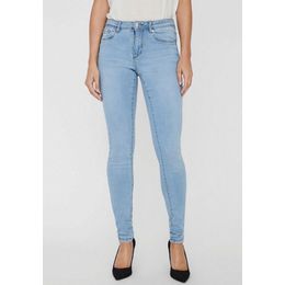 Véro Moda Vero Moda Skinny-fit-Jeans VMTANYA MR S PIPING JEANS VI352 GA NOOS, blau