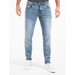 PEAK TIME Slim-fit-Jeans Mailand Herren Jeans mit super hohem Stretch-Anteil, blau