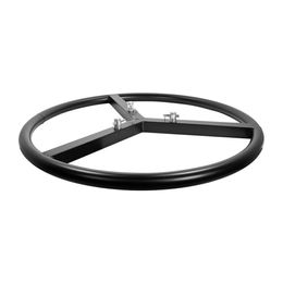 DURATRUSS DT 33/2 Dyno Wheel Schwarz, runder Traversenaufsatz für 3-Punkt-Traversen, schwarz