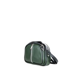 Umhängetasche Collezione Alessandro "Ideal" Gr. B/H/T: 20 cm x 16 cm x 9 cm one size, grün Damen Taschen Handtaschen aus Leder, mit drei Hauptfächern