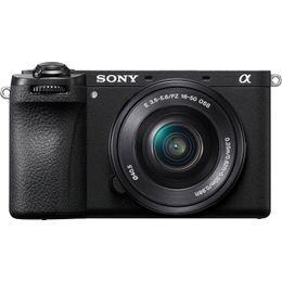 Sony Alpha ILCE-6700 + 16–50-mm-Objektiv Systemkamera (16-50mm SEL-P1650, 26 MP, Bluetooth, WLAN), schwarz
