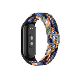 Wigento Smartwatch-Armband Elastisches Design Sport gewebtes Nylon Band für Xiaomi Mi Band 8