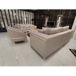 JVmoebel Wohnzimmer-Set Sofagarnitur 3+1+1 Sitzer Luxus Möbel Sofagarnitur Couch Sofa Polster