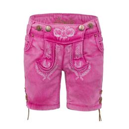 HANGOWEAR Trachtenhose Jeansshort COLORSHORT KIDS pink