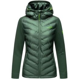 Navahoo Damen Stylische Outdoorjacke &Uuml;bergangsjacke mit Kapuze Nimm-Mich-Mit
