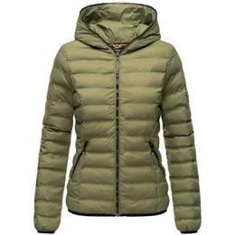 Navahoo Damen Stylische Steppjacke &Uuml;bergangsjacke mit Kapuze Neevia