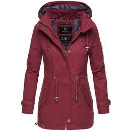 Marikoo Damen Moderner Outdoorjacke &Uuml;bergangsparka aus Baumwolle mit Kapuze Nyokoo