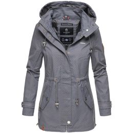 Marikoo Damen Moderner Outdoorjacke &Uuml;bergangsparka aus Baumwolle mit Kapuze Nyokoo