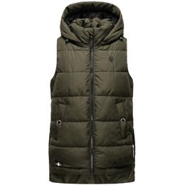 Marikoo Damen Steppweste Bodywarmer mit Kapuze Zarinaa