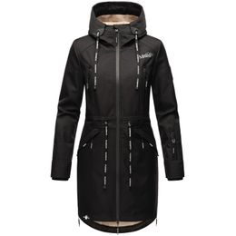 Marikoo Damen Softshelljacke Funktionsjacke mit warmen Teddyfleece & Kapuze Racquellee