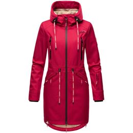 Marikoo Damen Softshelljacke Funktionsjacke mit warmen Teddyfleece & Kapuze Racquellee