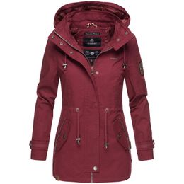 Marikoo Damen Moderner Outdoorjacke Übergangsparka aus Baumwolle mit Kapuze Nyokoo