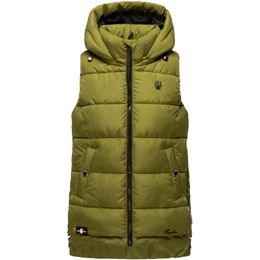 Marikoo Damen Steppweste Bodywarmer mit Kapuze Zarinaa