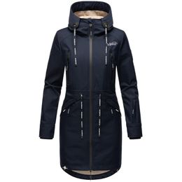 Marikoo Damen Softshelljacke Funktionsjacke mit warmen Teddyfleece & Kapuze Racquellee