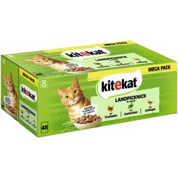 KITEKAT™ Portionsbeutel Multipack Landpicknick in Sauce 3 Varietäten 48 x 85g