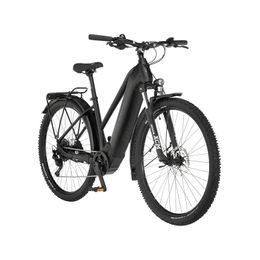 Fischer Viator 8.0I Trekkingrad (Laufradgröße: 28 Zoll, Rahmenhöhe: 45 cm, Damen-Rad, 711 Wh, Sattblau)