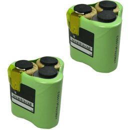 TRADESHOP 2x Trade-shop Ni-MH Ersatz Akku Batterie Battery 3,6V/3,7V / 3000mAh für aeg Liliput AG1411 AG1412 AG1413 Liliput Classic 1 ersetzt 520103 für