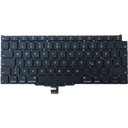 TRADESHOP Trade-shop - Laptop Notebook Tastatur Keyboard Deutsch qwertz kompatibel mit Apple MacBook Air 13 A2337 emc 3598 Serie / Schwarz, ohne Rahmen