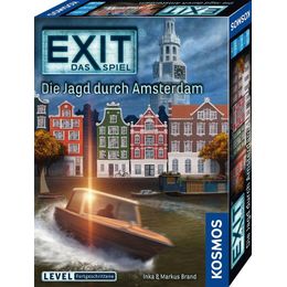 Kosmos Spiel, Rätselspiel EXIT, Das Spiel: Die Jagd durch Amsterdam (F), Made in Germany, bunt